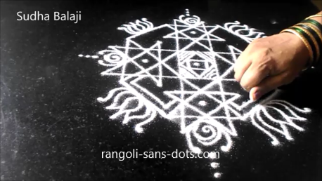 Traditional rangoli designs for Pongal | Kolam by Sudha Balaji