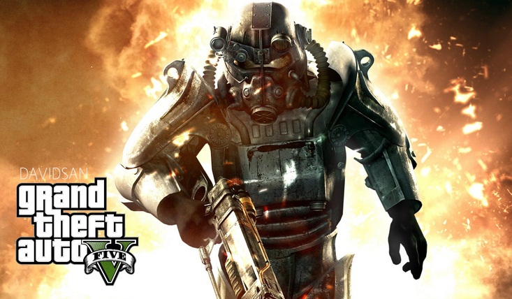 MOD GTA V - ARMOR BAJA (BROTHERHOOD OF STEEL ARMOR) | Mod GTA V