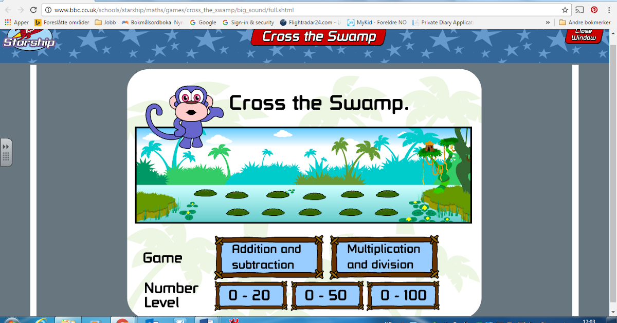 Skolesaker: Cross the Swamp