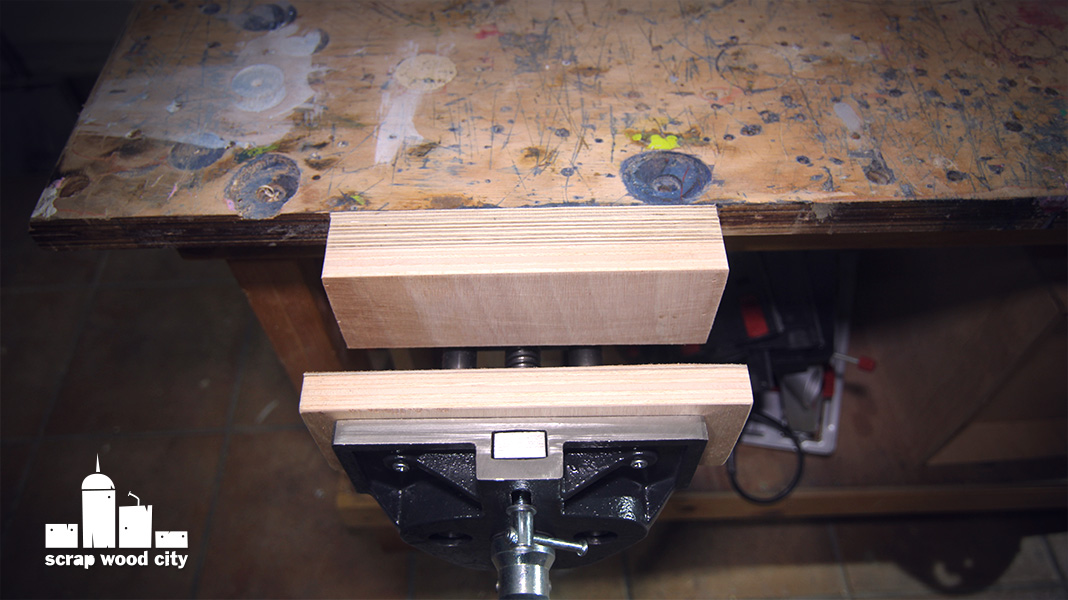 scrap wood city: How to install a woodworking bench vise