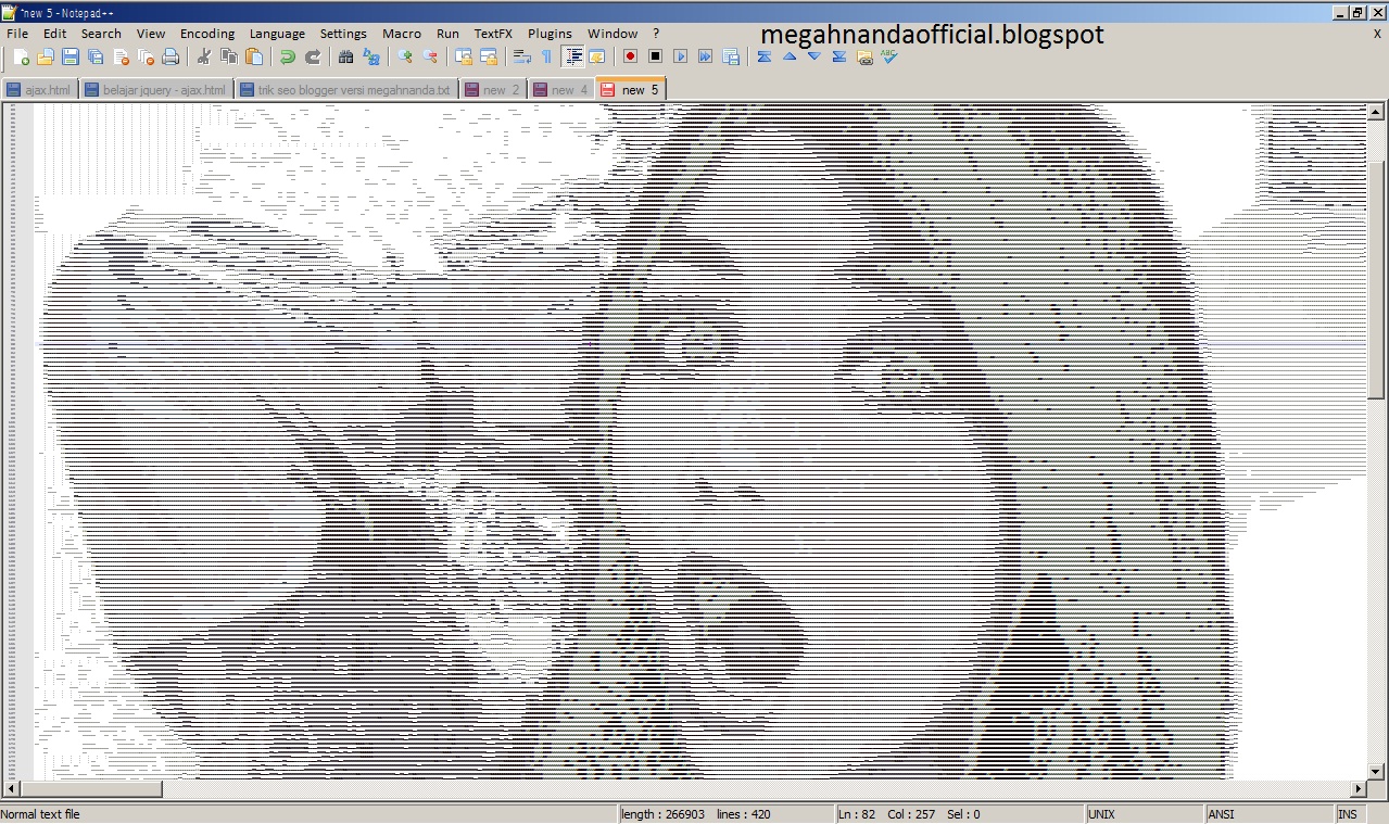 Ascii Art Generator - Ubah Gambar Jadi Tulisan dengan 1 Klik