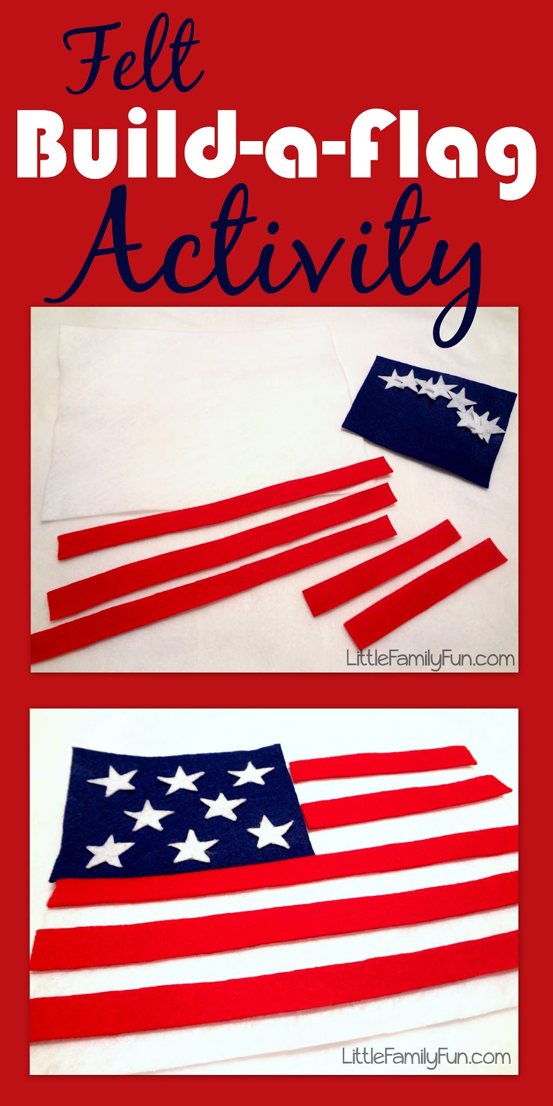 Little Family Fun: Felt Build-a-Flag Activity