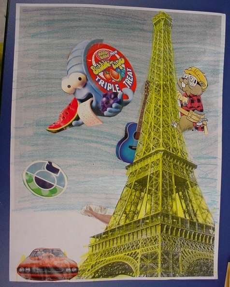 Mrs. Knight's Smartest Artists: Surreal Settings: 4th grade collage