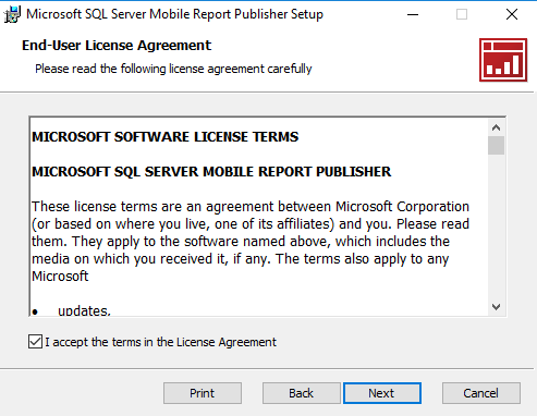 How to install SQL Server Mobile Report Publisher