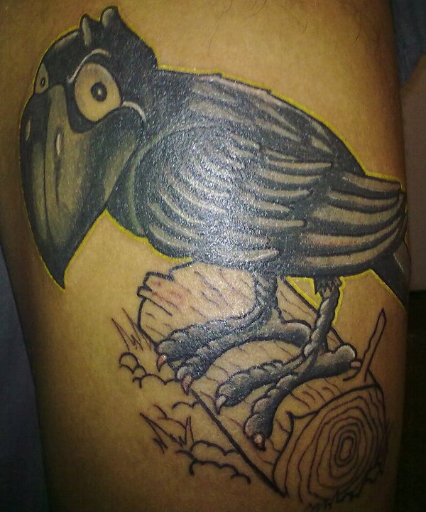 tattoos x viktor: tatuaje de cuervo