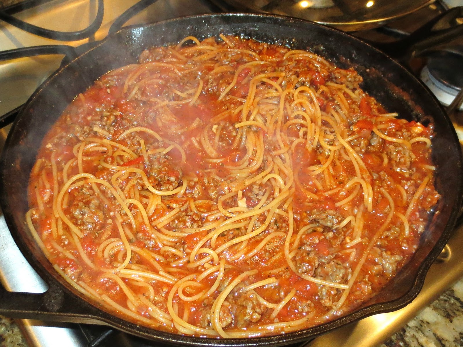 Kaitlin in the Kitchen: Creamy Skillet Spaghetti