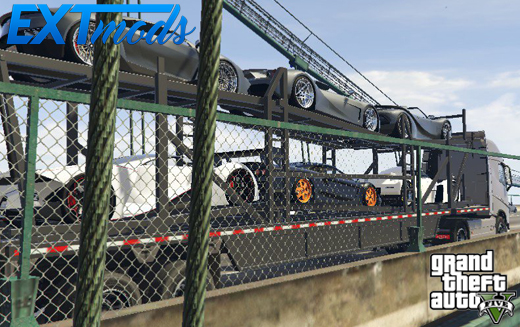 GTA 5 - Car Carrier Trailer Mod - EXT Mods