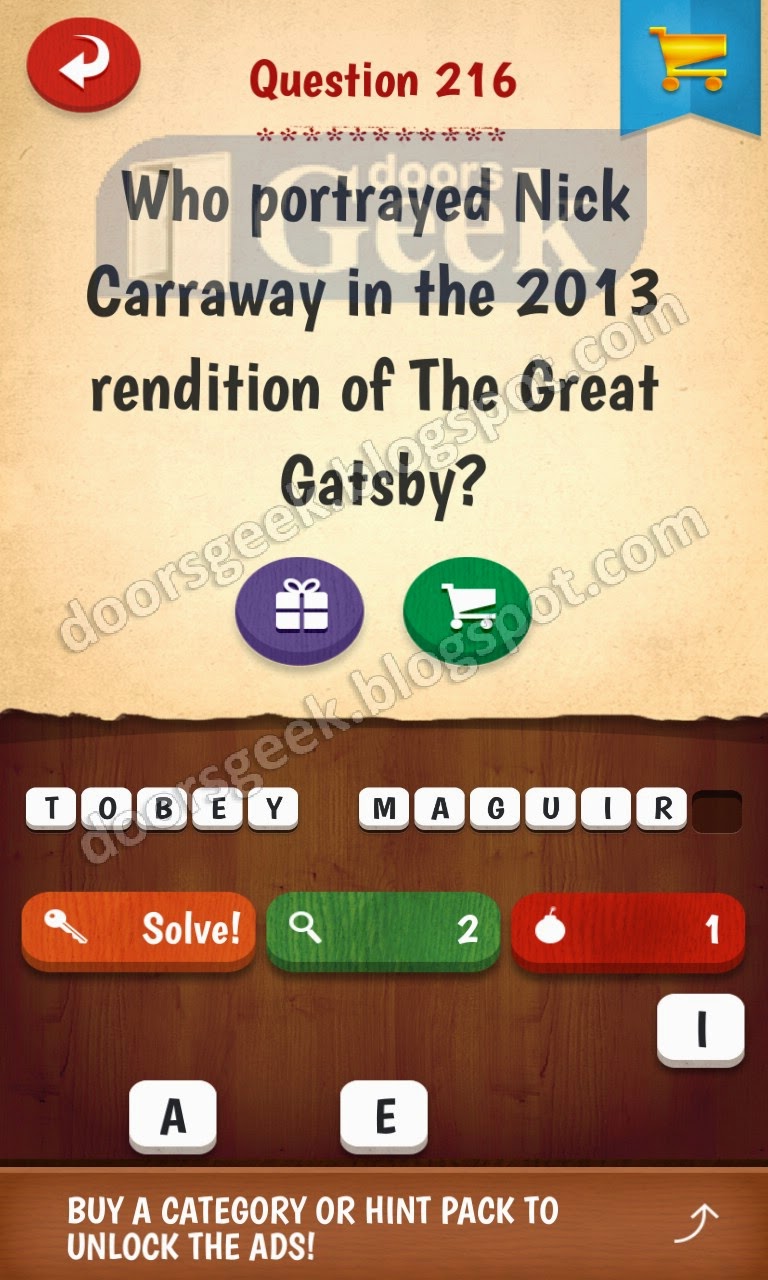 The American Quiz - Level 216 ~ Doors Geek