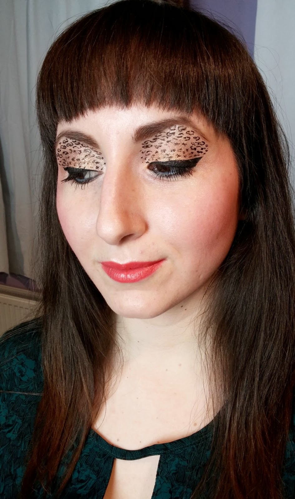 Leopard print...eye make-up! - A Stitching Odyssey