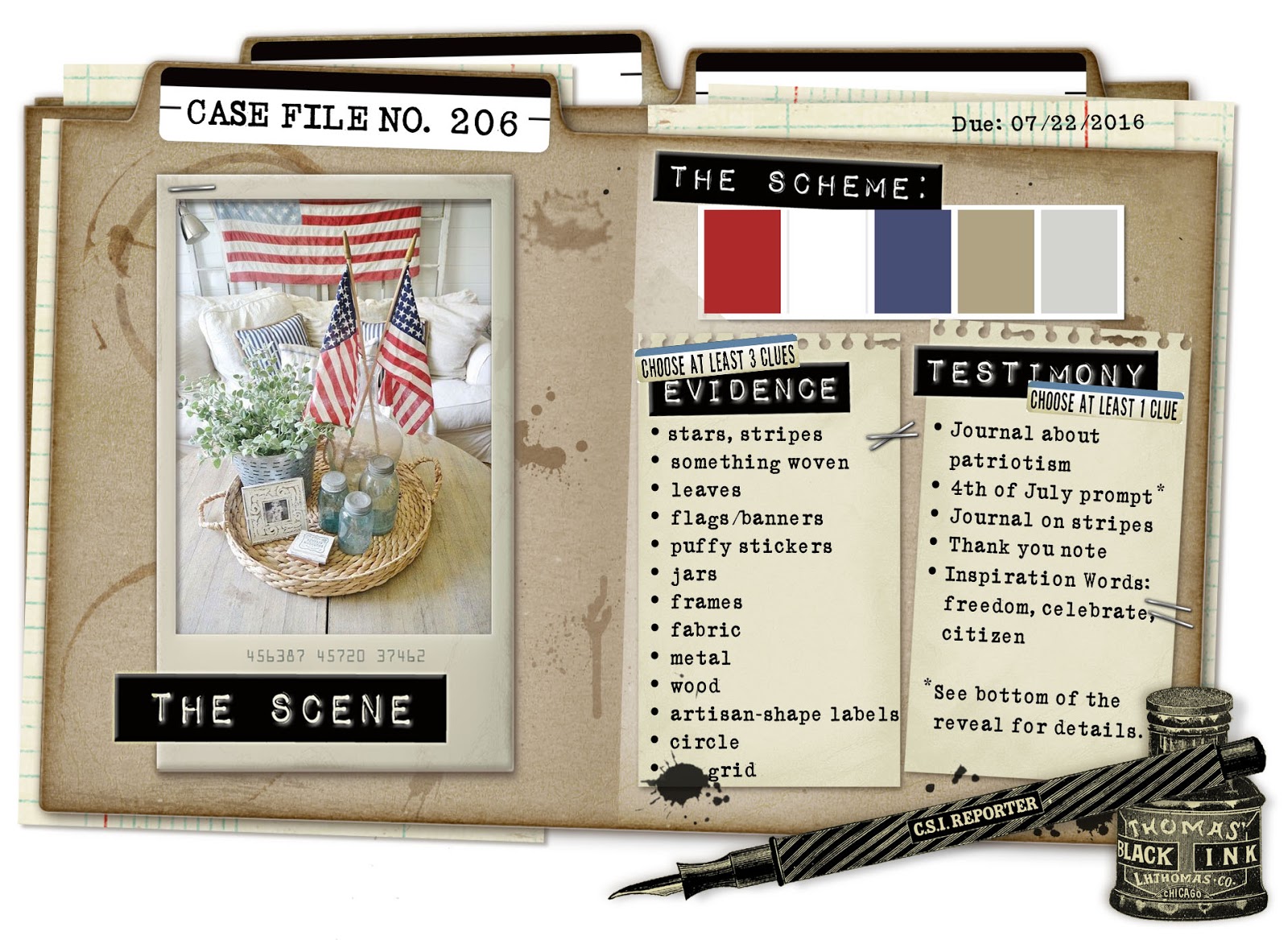 Little Scraps of Magic: [Fire] Crack-Ups {CSI Case File No. 206}