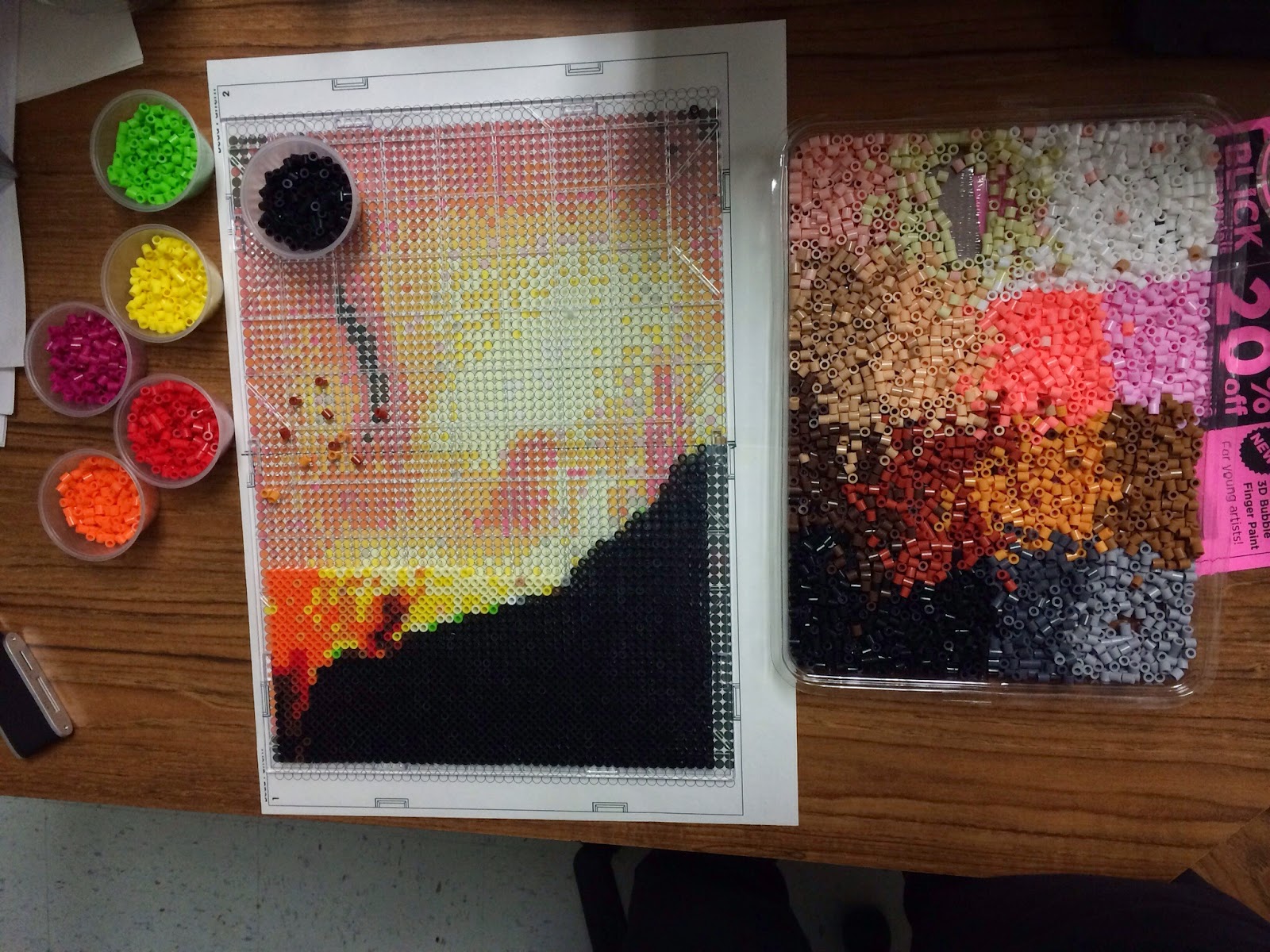 Faith, Hope and Art: Perler Bead Portrait