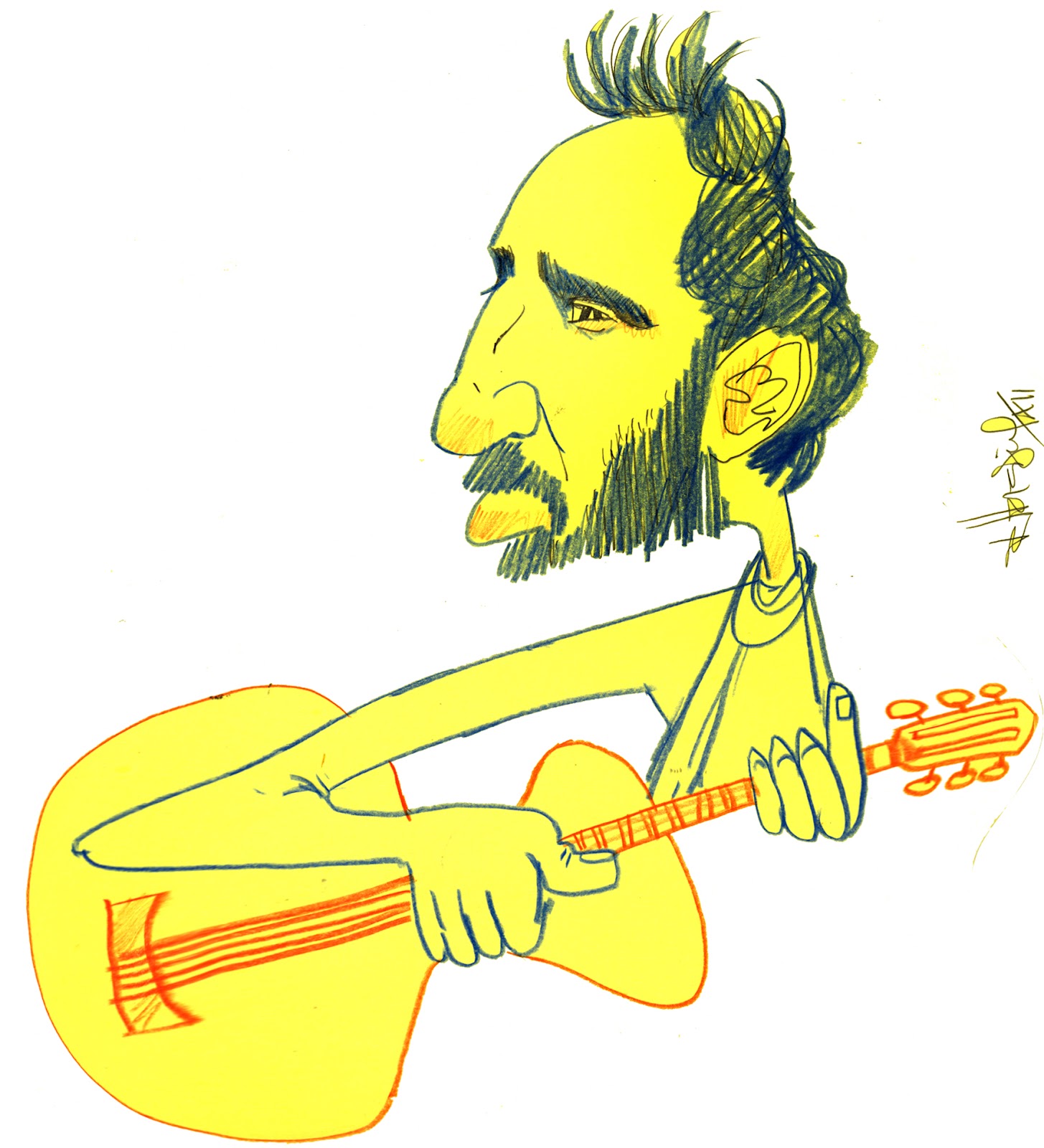 CARICATURAS: "donna summer 18-5-12" "jorge drexler 25-5-12"