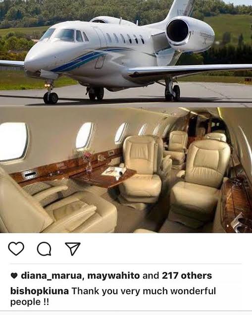 Flamboyant preacher thanks church members for his new private jet (photos)