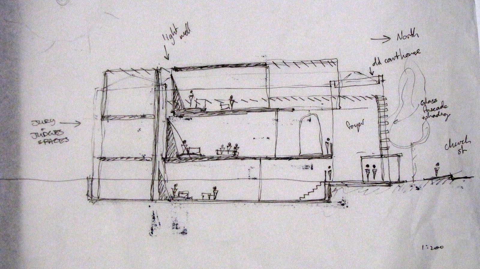 Newcastle Court House: Schematic Sketches