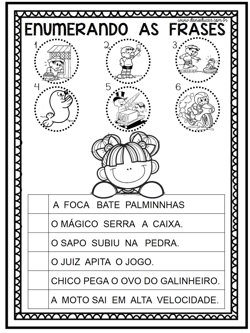 Frases Simples Para Alfabetização - FDPLEARN