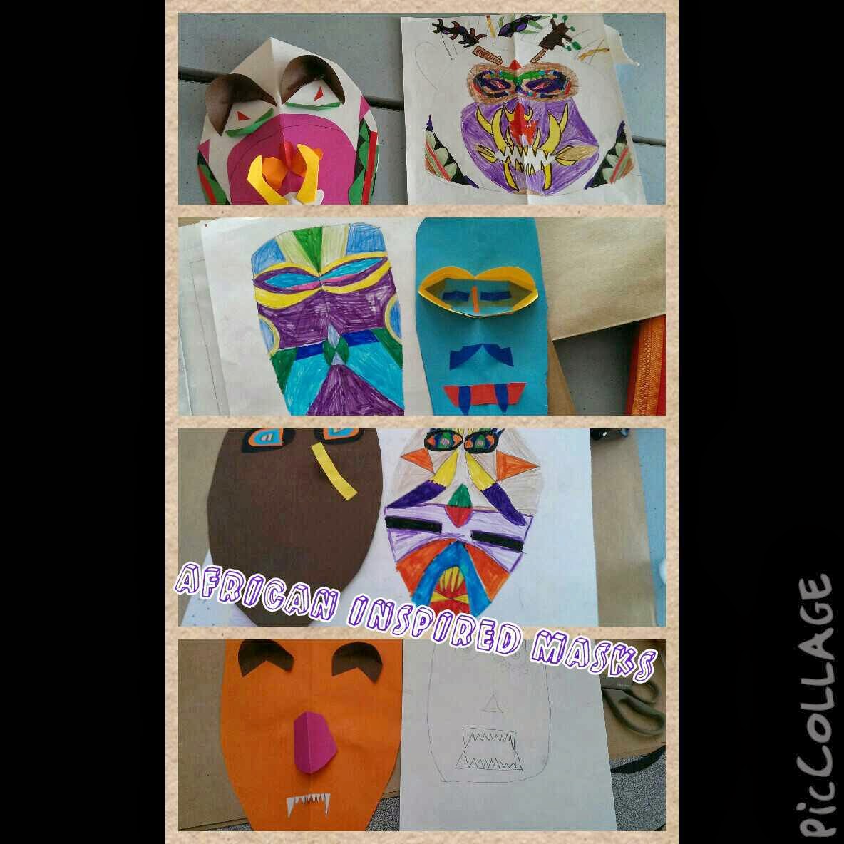 Classroom Ponderings: African inspired masks