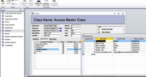 Workers Effort: MS Access