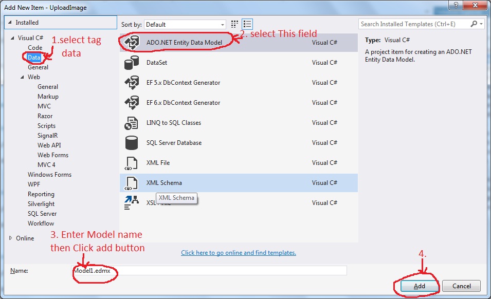 Create Entity Data Model From Databse In Mvc Aspnet Developer Code