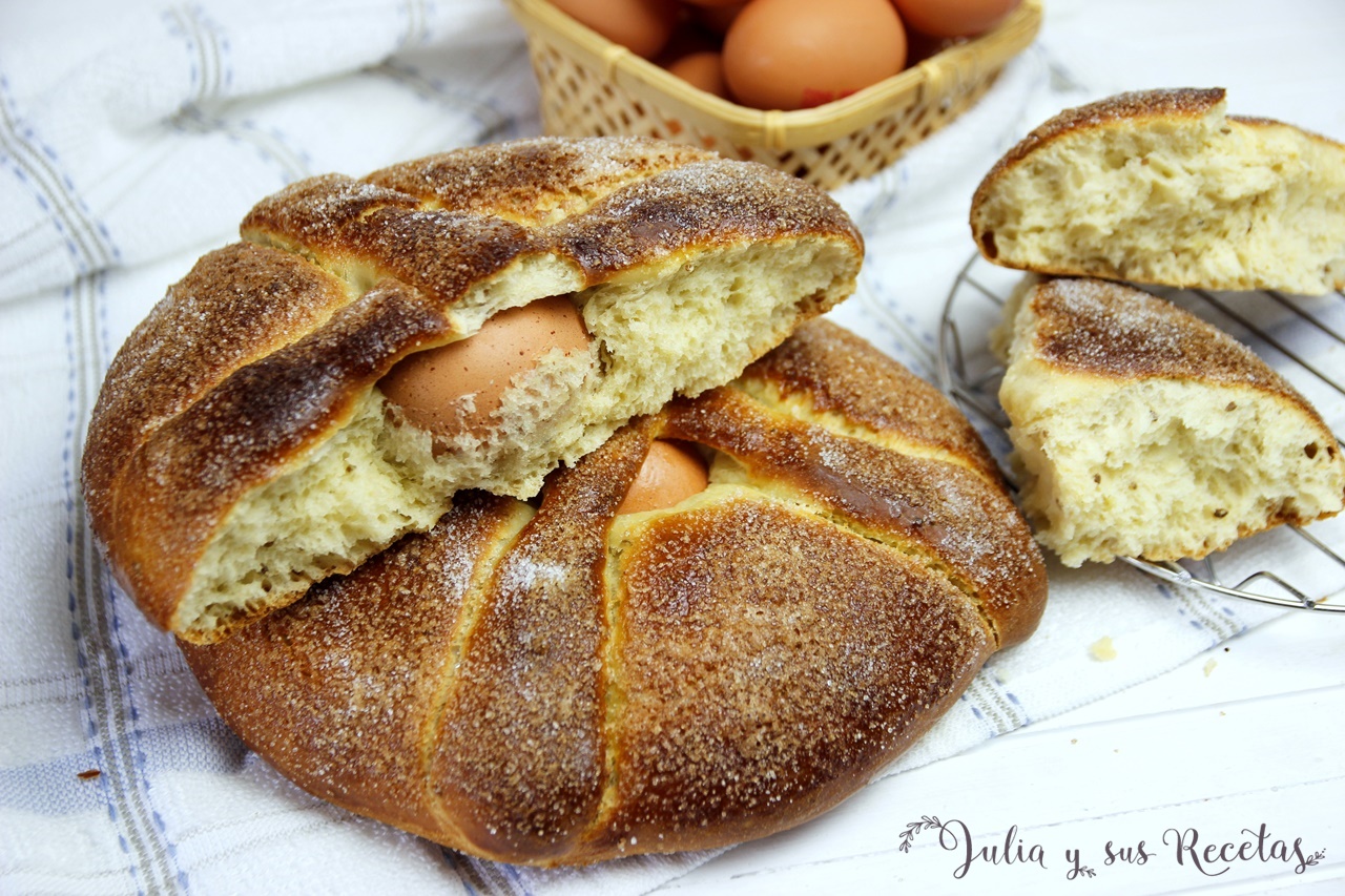 JULIA Y SUS RECETAS: Hornazo dulce manchego