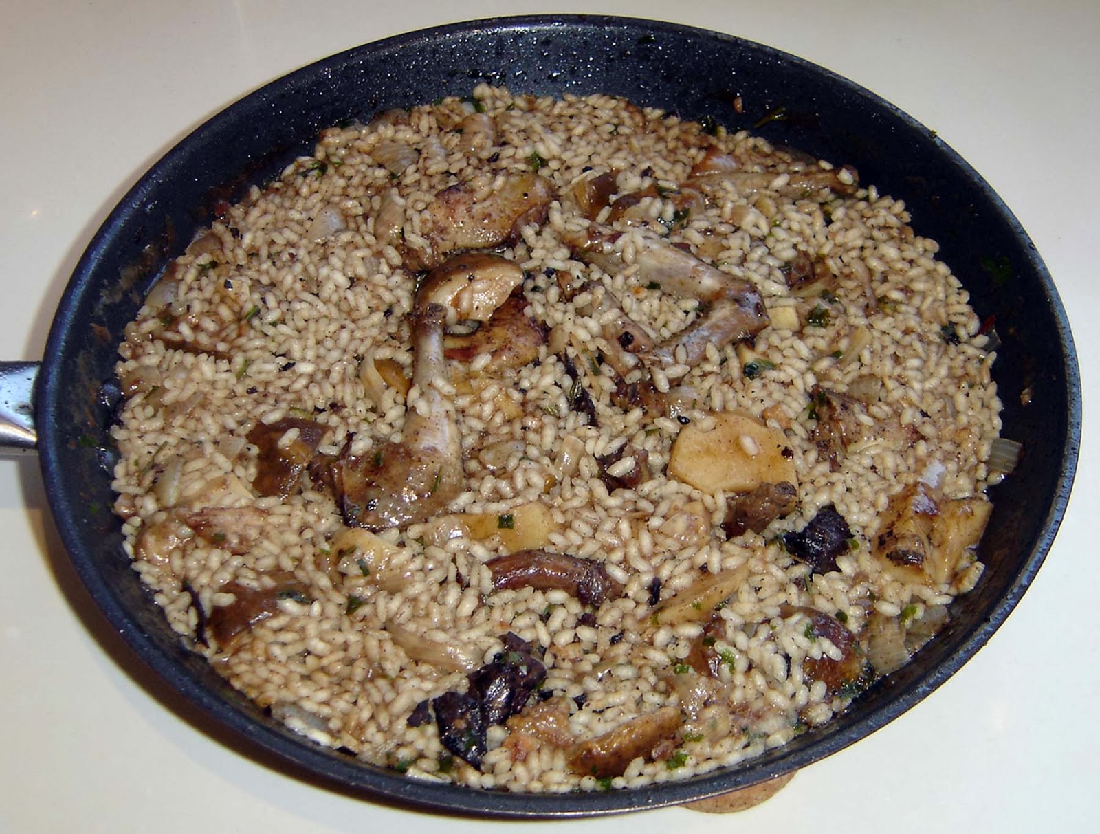 Arròs de colomí amb ceps