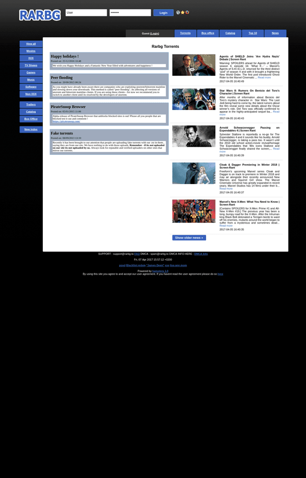 RARBG PROXY – TOP 50 FAST RARBG PROXY & MIRROR SITES LIST