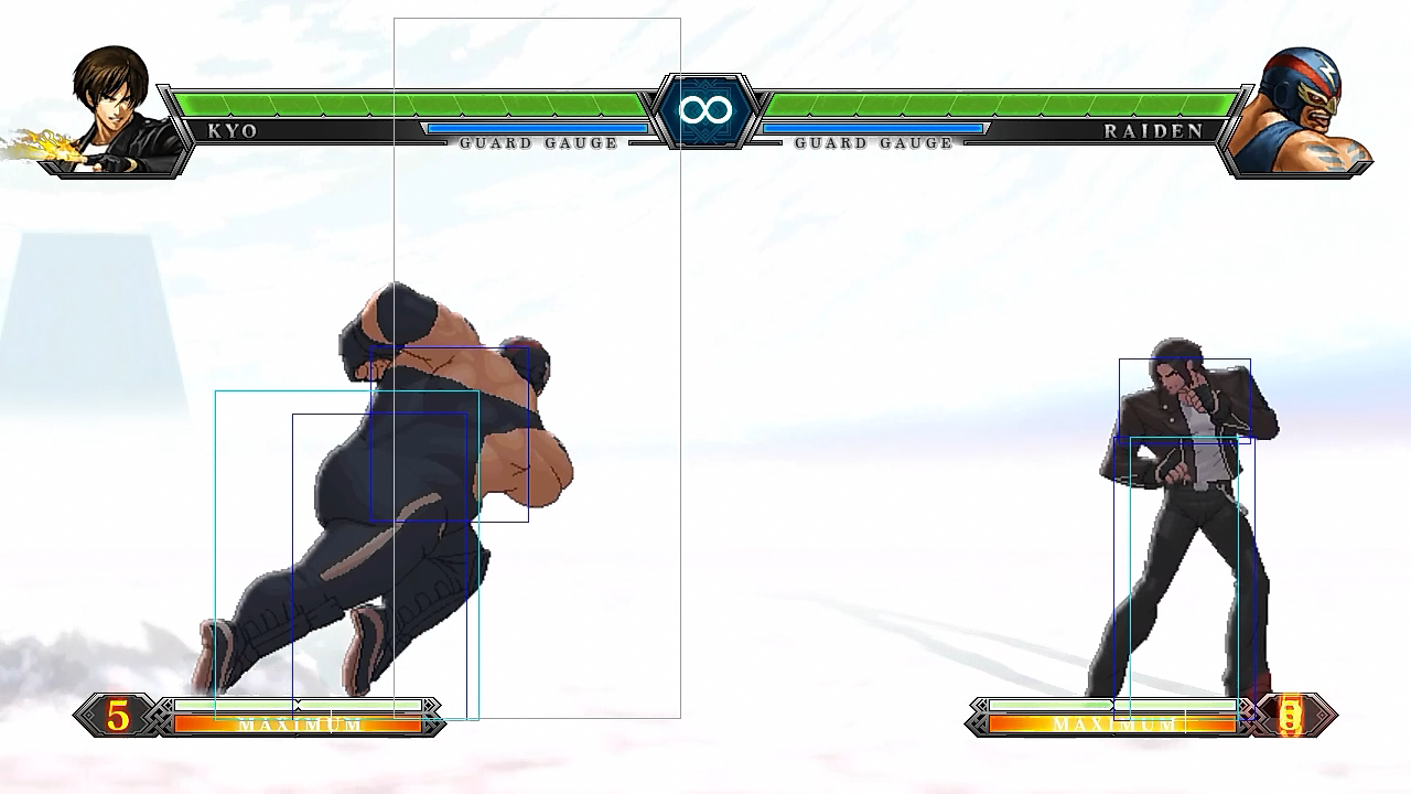 KOF XIII HITBOX: Raiden