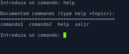 Python 3 para impacientes: Cmd: Construyendo un intérprete de comandos