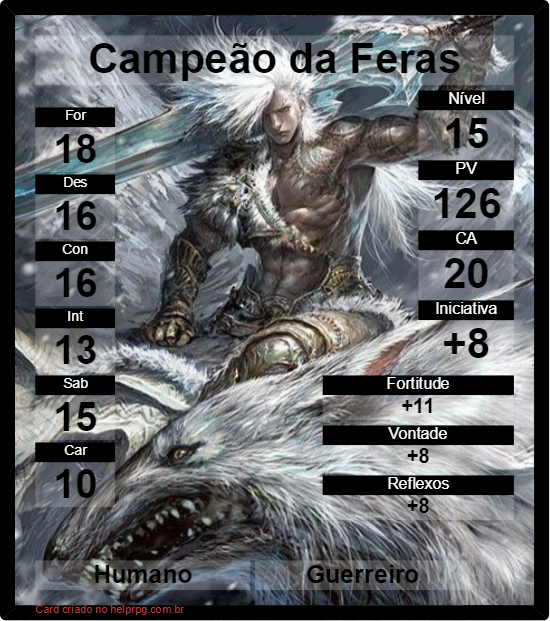 Gerador de cartas para RPG | Help RPG