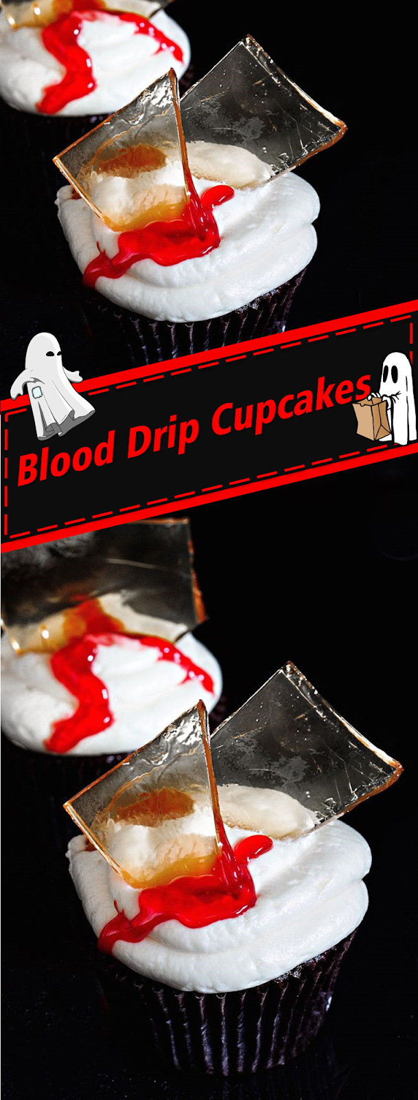 Blood Drip Cupcakes #Halloween #HalloweenCupcakes - APP META