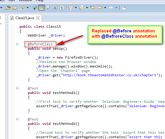 Selenium By Arun 323 Using BeforeClass And AfterClass JUnit Annotations Selenium By Arun 323 Using BeforeClass And AfterClass JUnit Annotations