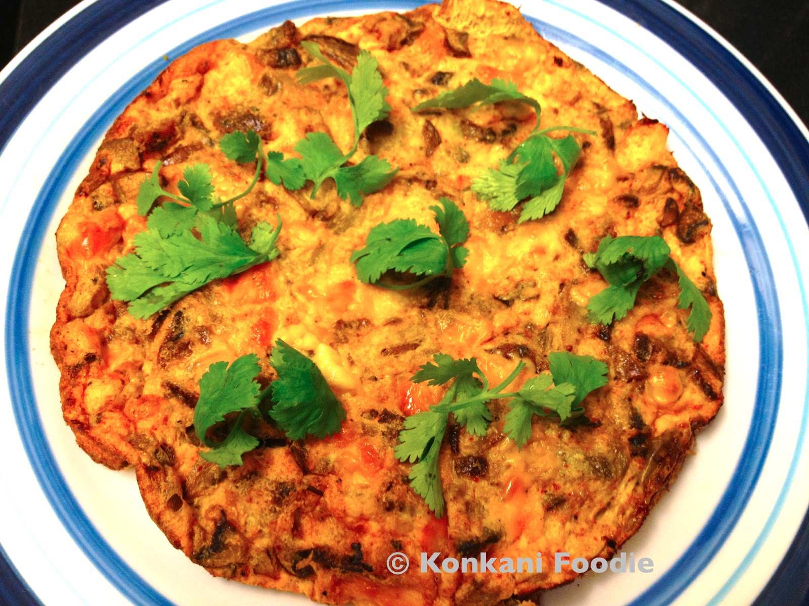 Konkani Foodie: Baked Frittata - An Italian Omelette