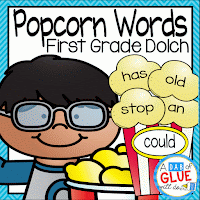 A Dab of Glue Will Do: Winner Wednesday: Popcorn Words Bundle: Dolch Primer