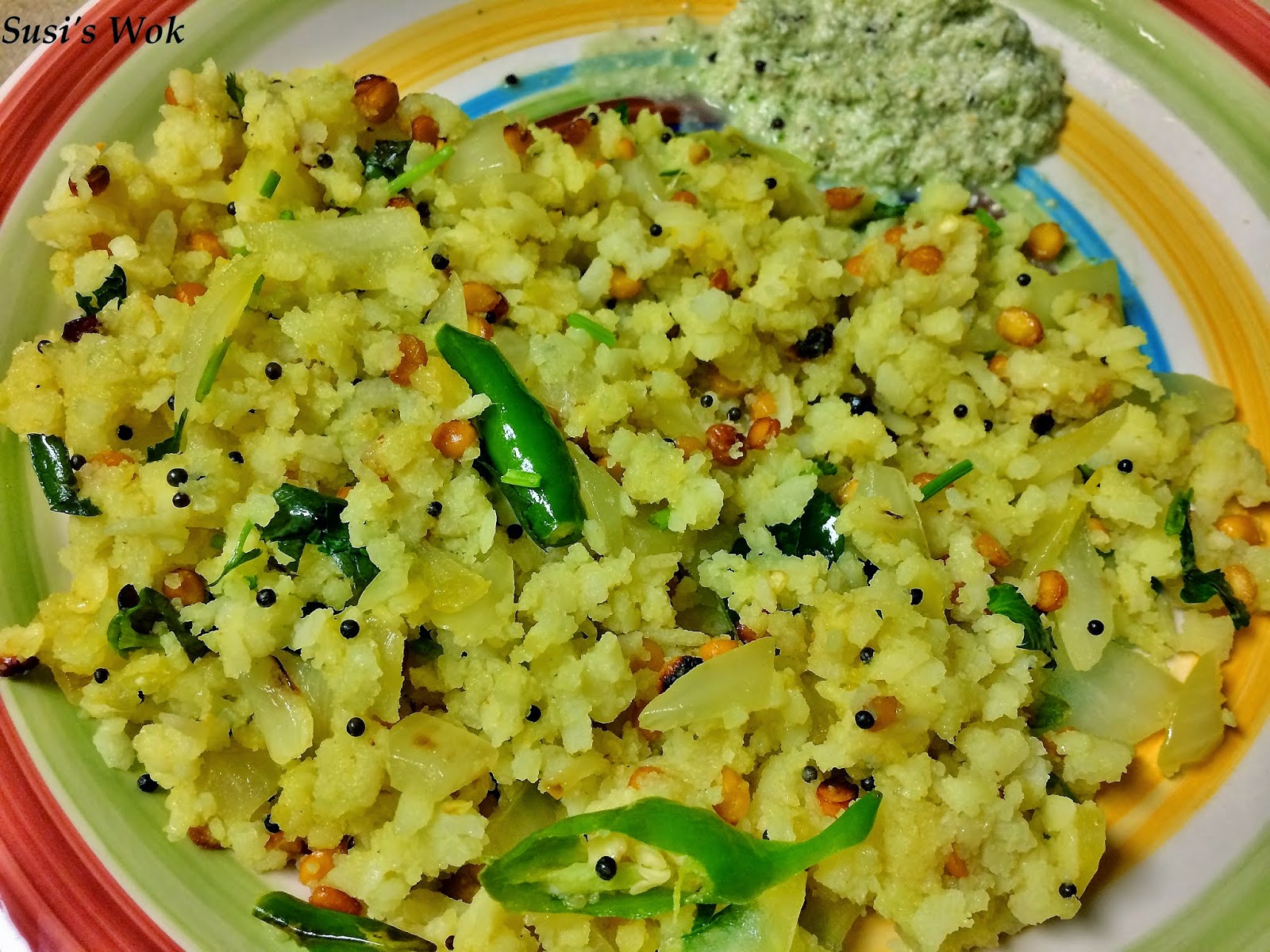 Susi's Wok: Aval Uppma / Poha uppma