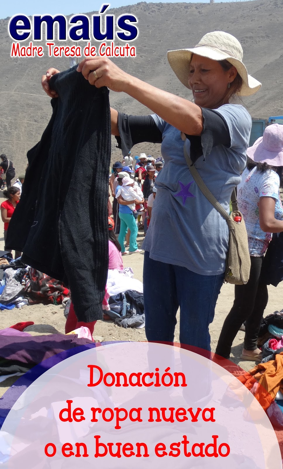 Emaus Villa El Salvador: donacion de ropa usada