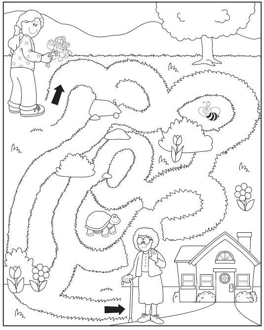 Dibujos para colorear: Laberinto para colorear