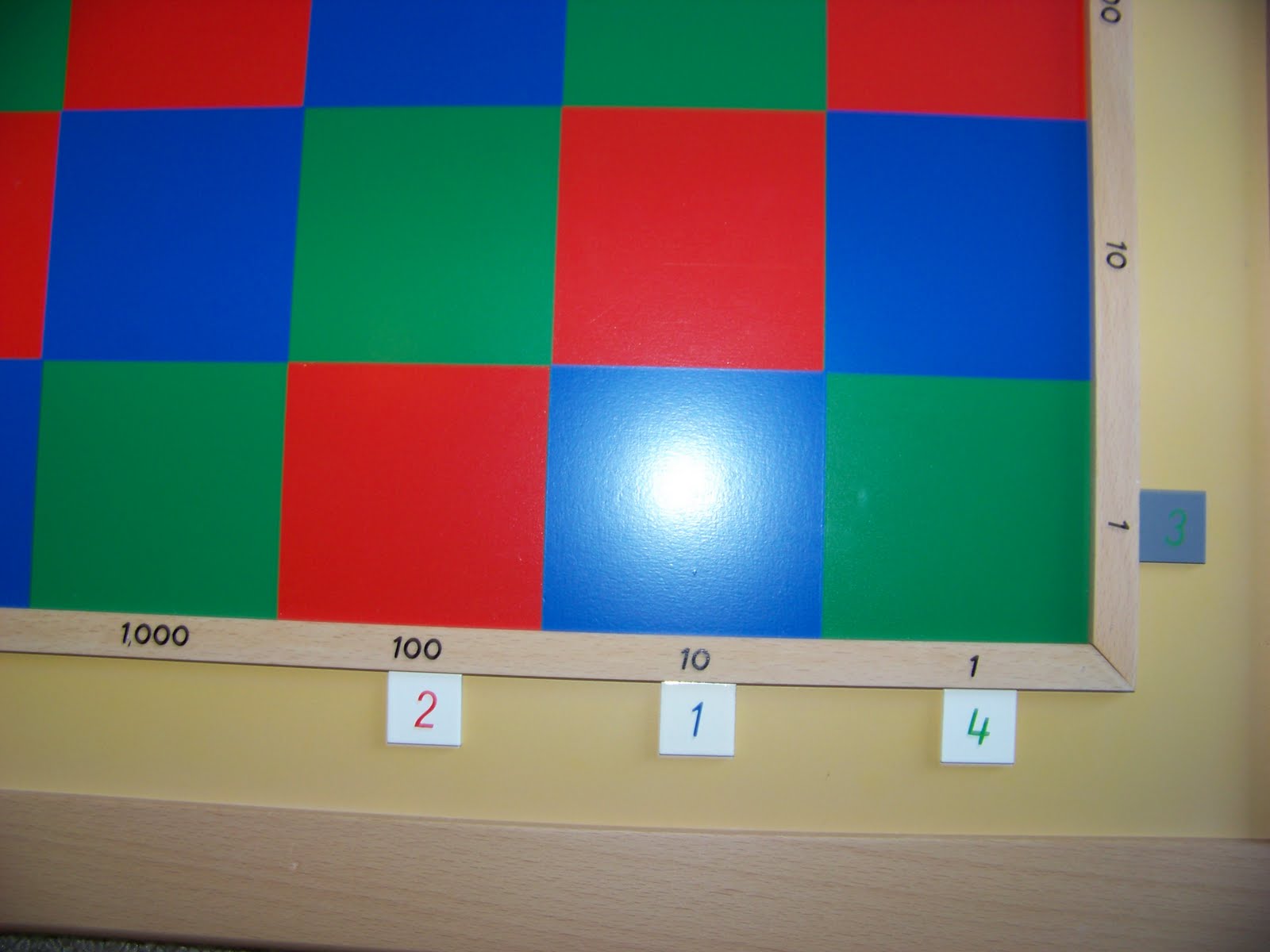 George Family - Montessori At Home: Montessori Checkerboard Multiplication