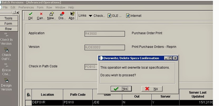 IpohTech: How to prompt processing option on UBE report