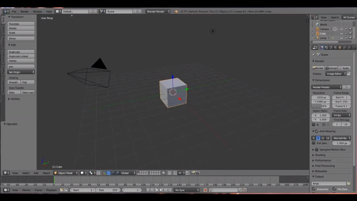 Pengenalan Dasar Software Blender 3D