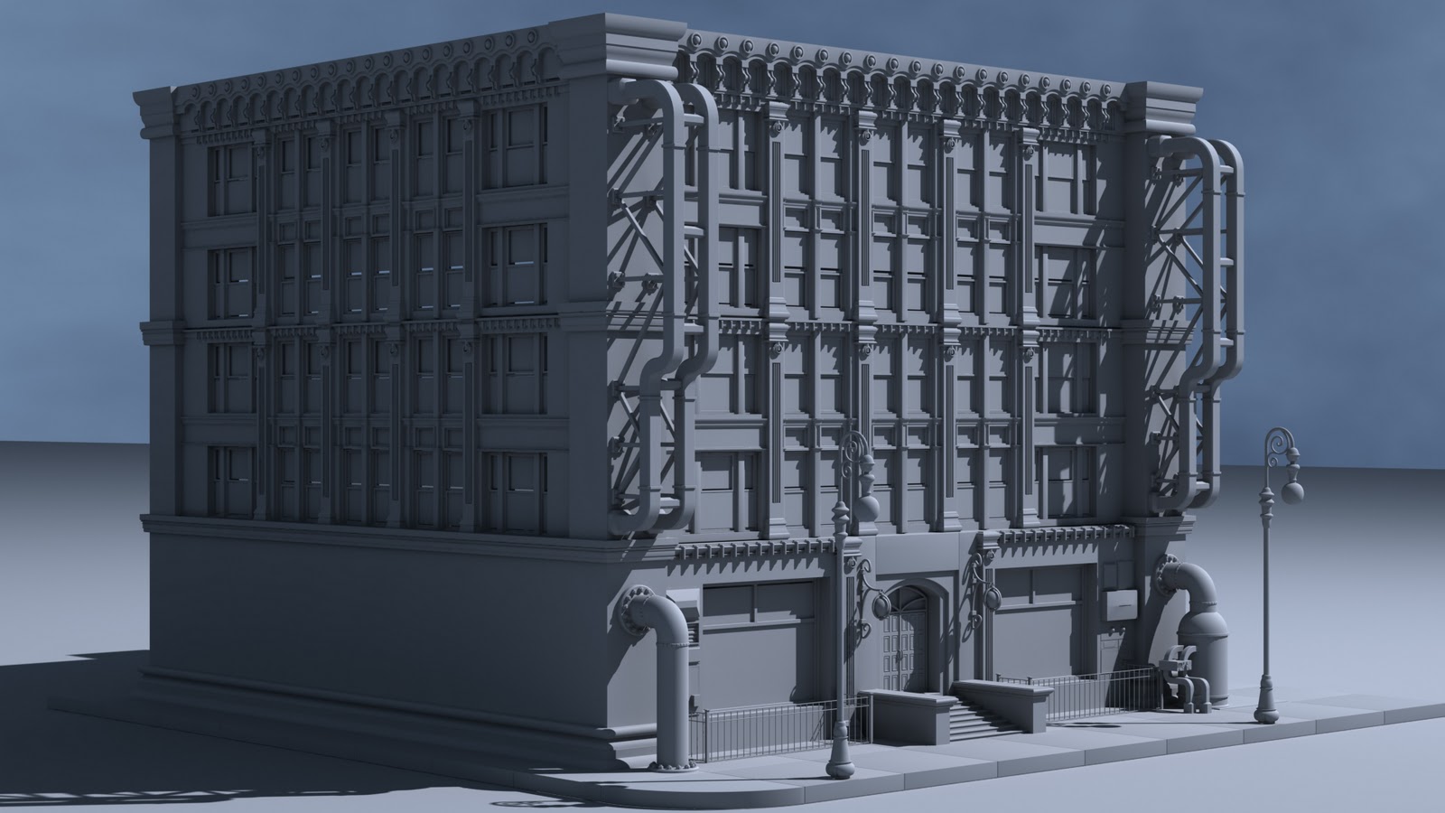 Scott Padbury 3d: Steampunk Building