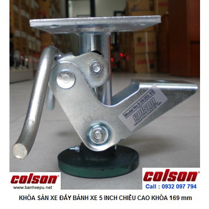 Khóa sàn xe đẩy Colson Floor Lock Brake tổng chiều cao 169mm | 6253x5
