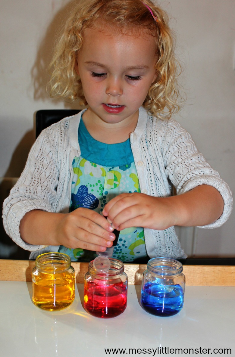 Rainbow Walking Water Science Experiment - Messy Little Monster