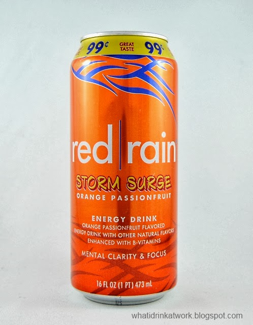 What I Drink At Work: Red Rain Storm Surge Energy Drink Review
