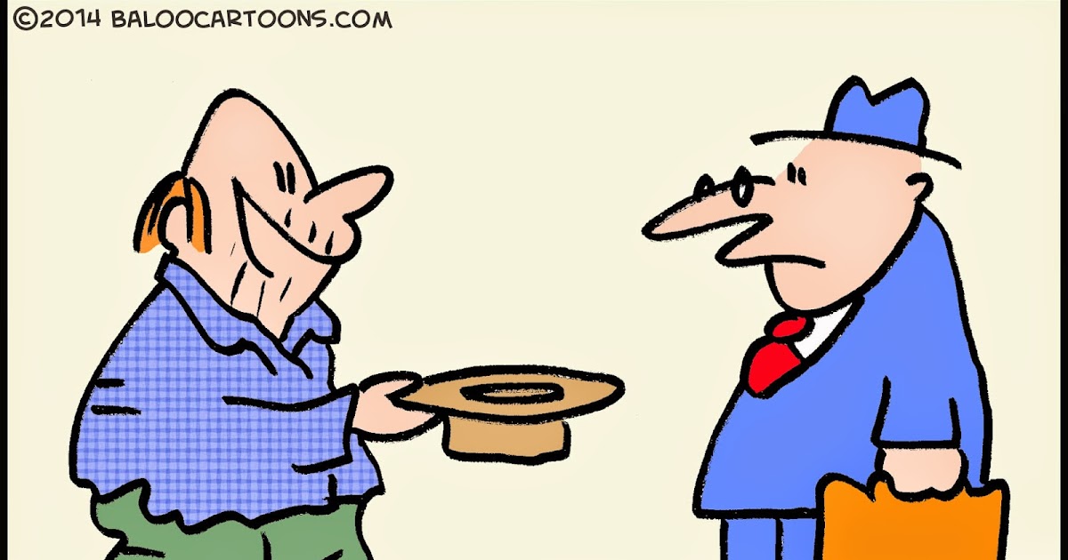 BALOO'S CARTOON BLOG: Panhandler cartoon