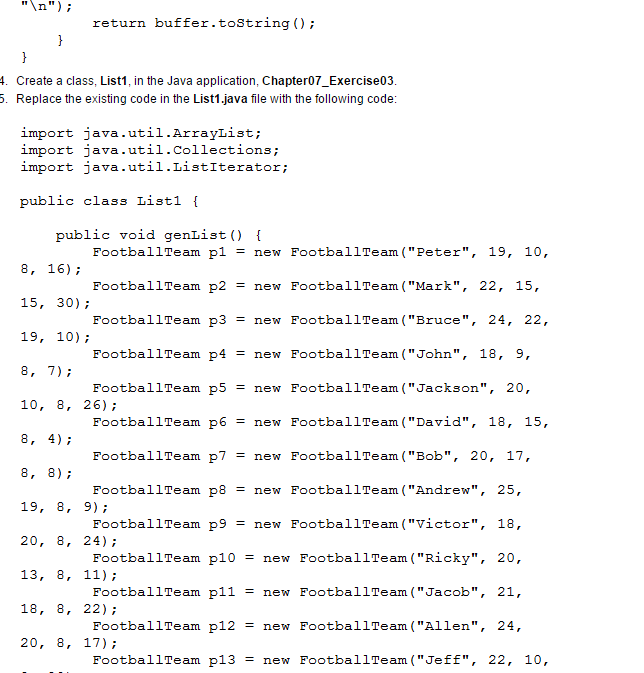 NIIT Core Java Solution: Core Java Lab At Home 7.