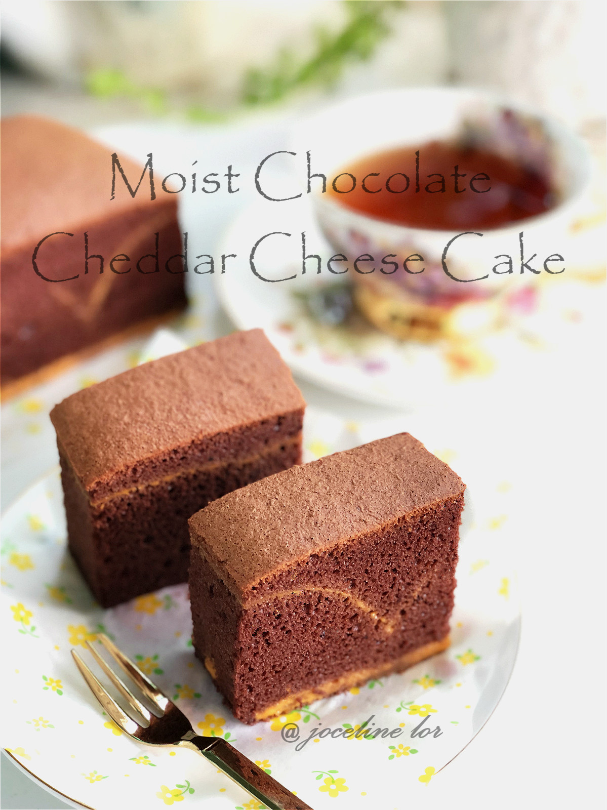 Butter . Flour & Me 爱的心灵之约: 湿润巧克力乳酪片蛋糕（ Moist Chocolate Cheddar Cheese ...