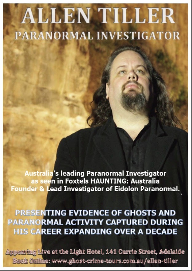 The Haunts Of Adelaide: History, Mystery and the Paranormal: AN EVENING ...