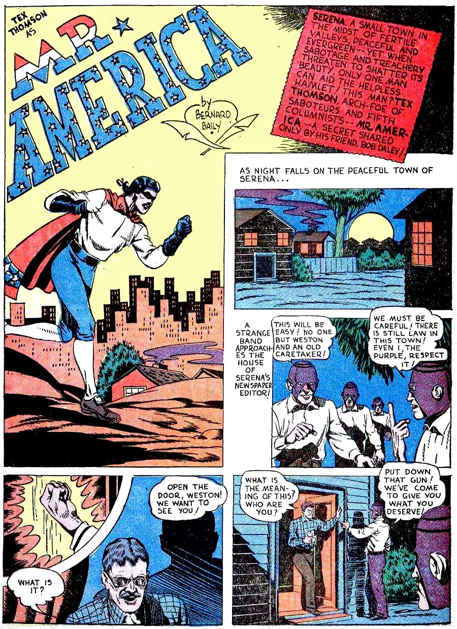 Pappy's Golden Age Comics Blogzine: Number 2174: Alias Mr America