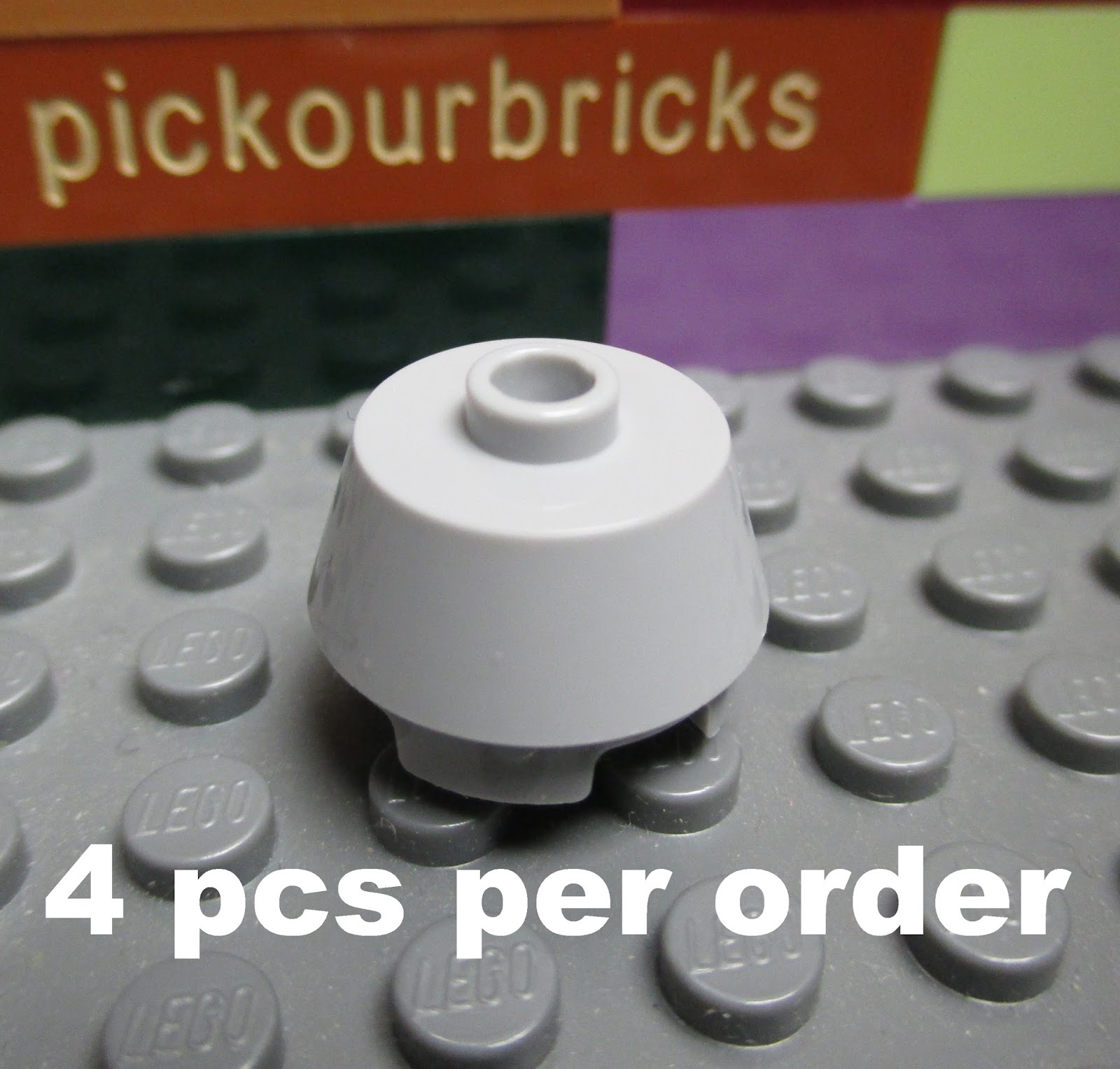 LEGO 98100 Medium Stone Gray 2x2 ROUND SLOPE 2x2 BRICK with Knob ...