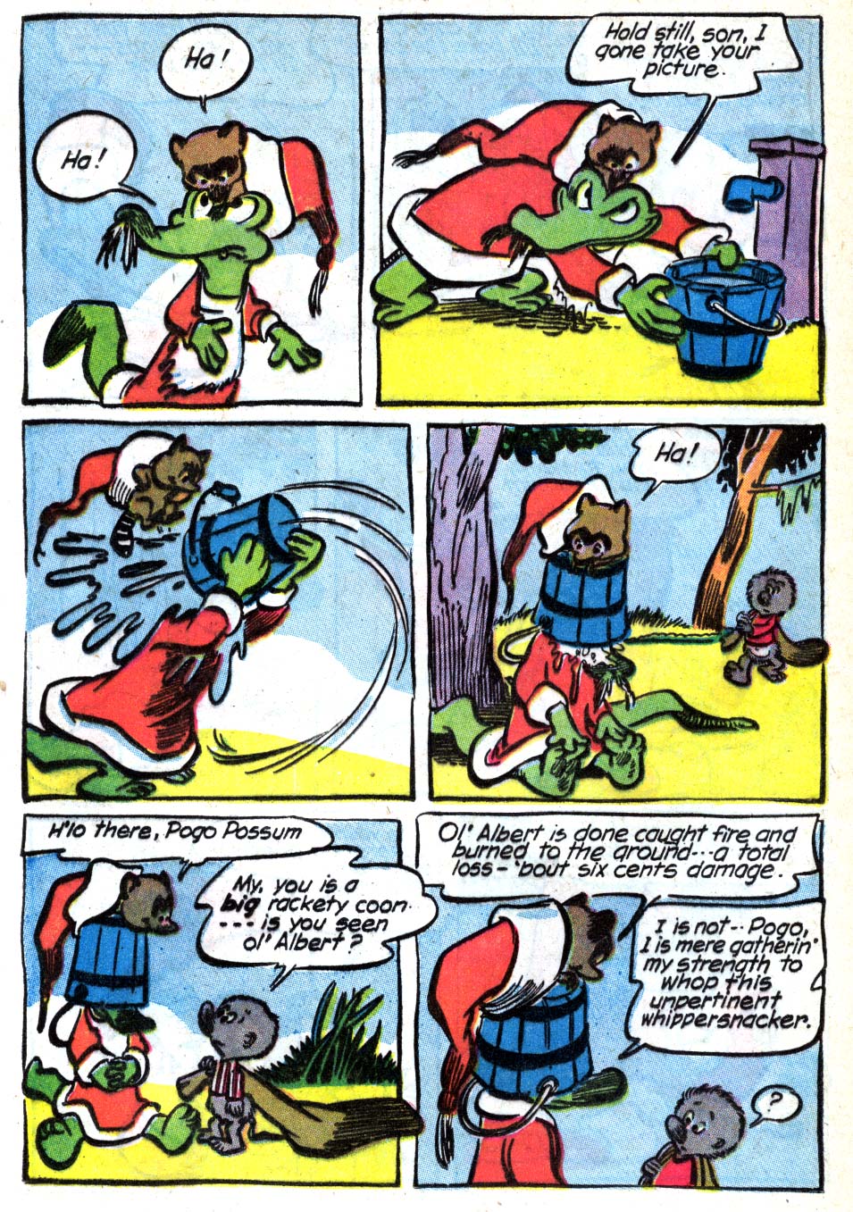 Four-Color Shadows: Albert and Pogo's Christmas-Walt Kelly-1949