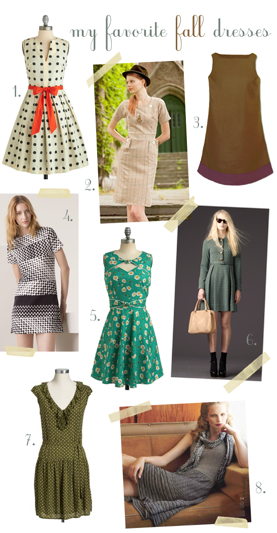 Bubby and Bean ::: Living Creatively: The 8 Best Dresses for Fall 2011